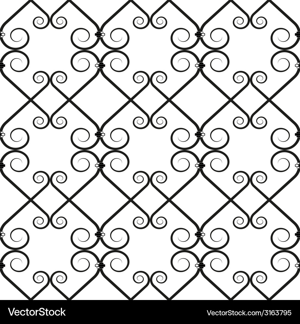 Wrought iron pattern Royalty Free Vector Image