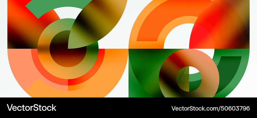 Circle geometric abstract background Royalty Free Vector