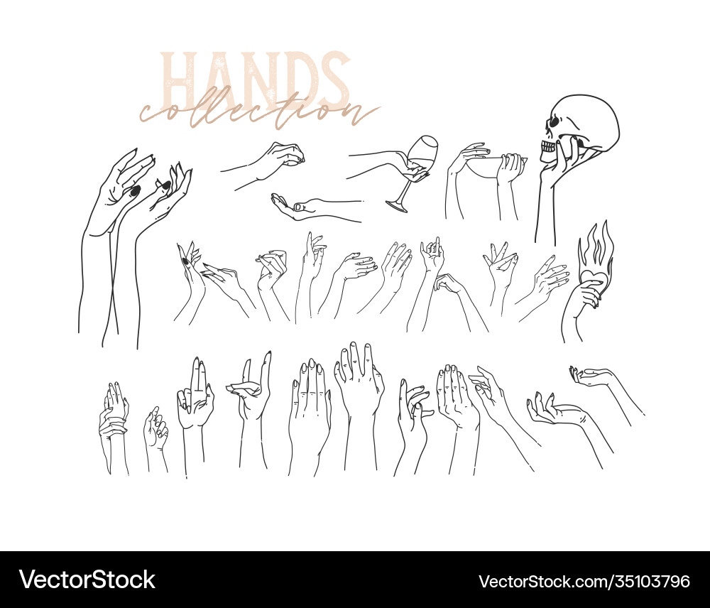 Hand drawn abstract stock flat graphic Royalty Free Vector