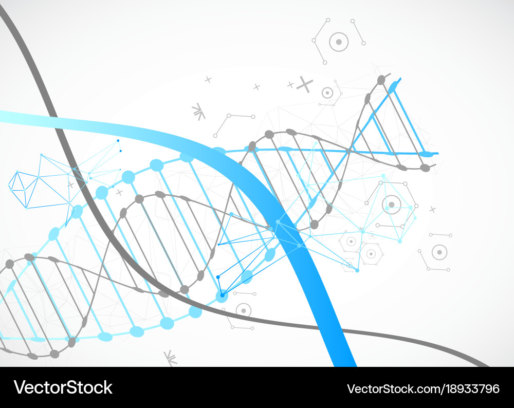 Science template blue wallpaper or banner Vector Image
