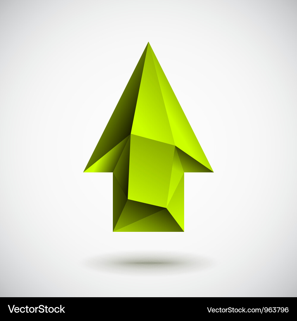 Up green arrow Royalty Free Vector Image - VectorStock