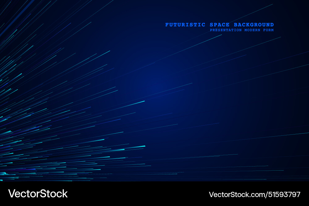 Glowing lines on blue background Royalty Free Vector Image