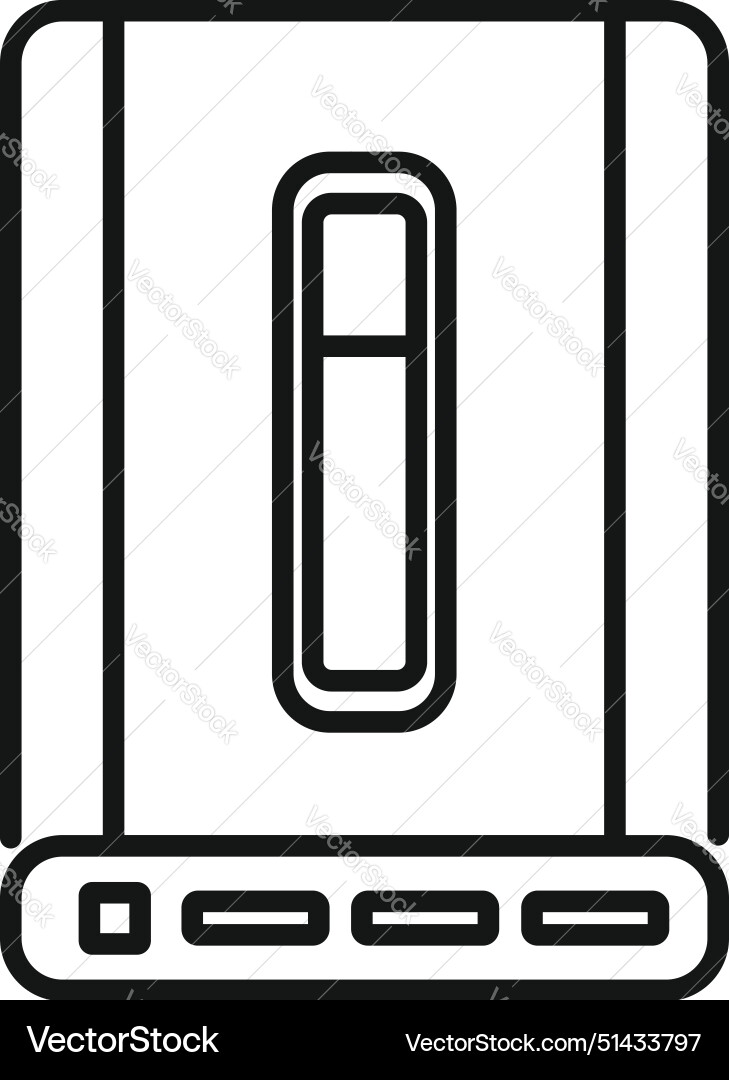 Line icon of a closed book Royalty Free Vector Image
