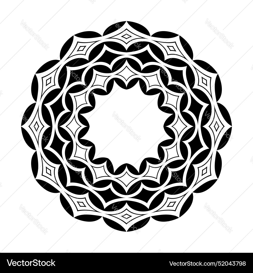 Radial circle pattern Royalty Free Vector Image