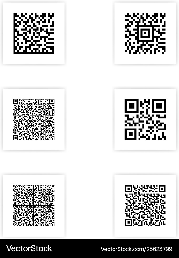 Barcode sticker set Royalty Free Vector Image - VectorStock