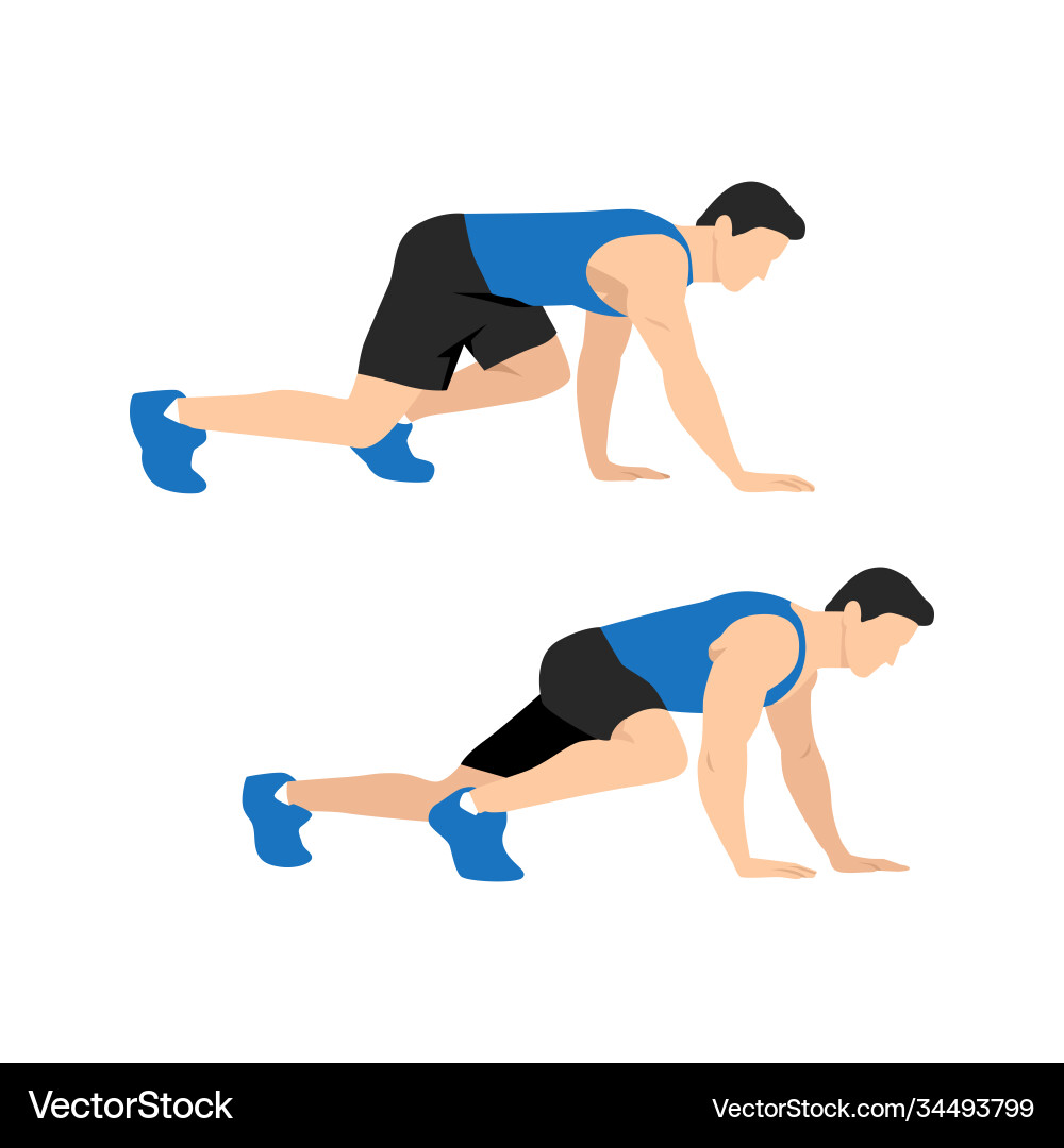 Bear Crawl Exercise Tutorial Royalty Free Vector Image