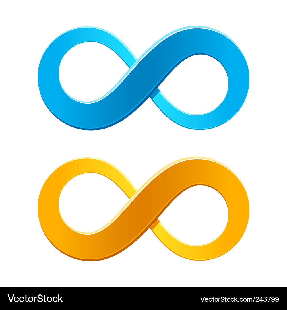 Infinity symbol Royalty Free Vector Image - VectorStock