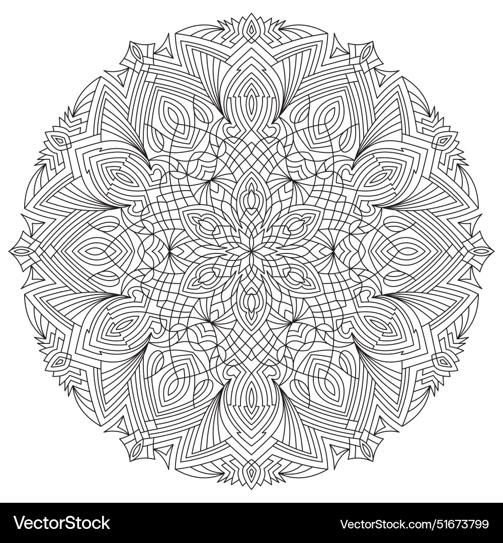 Mandala symmetry design Royalty Free Vector Image