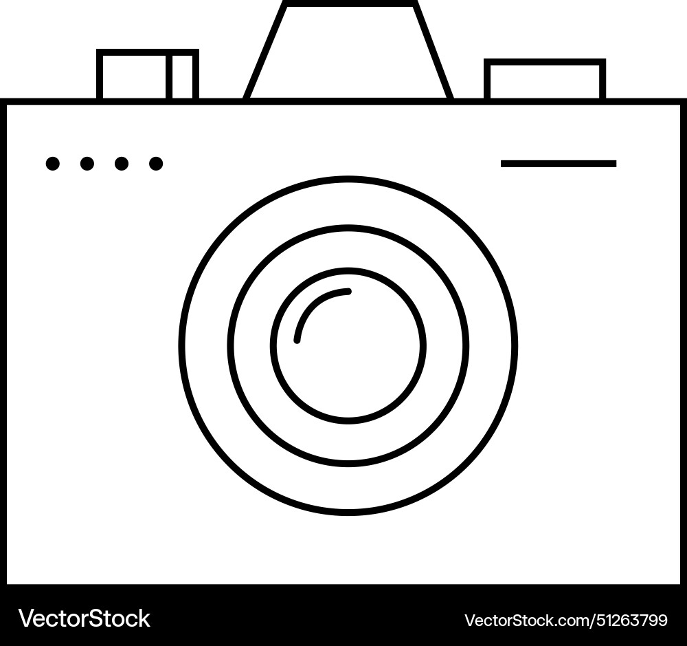 Single use disposable camera icon vintage Vector Image
