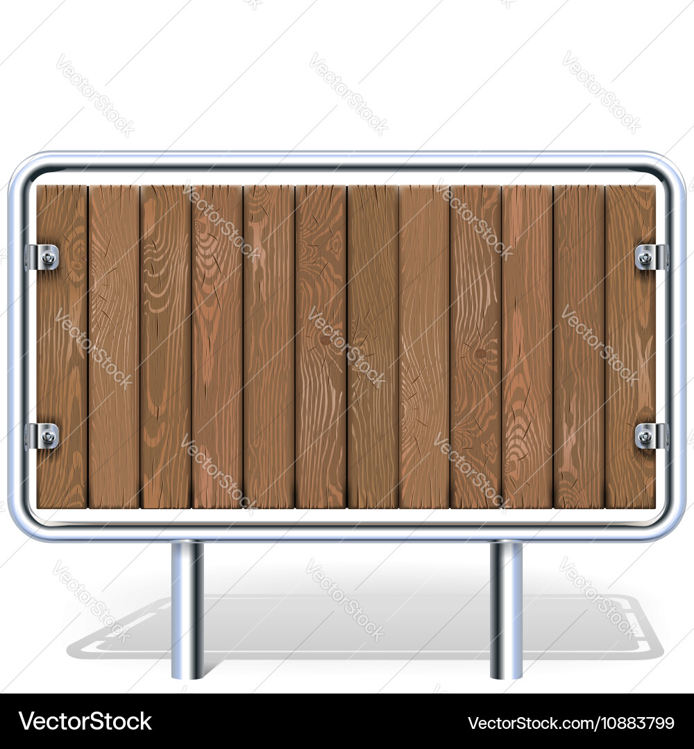 Wooden industrial board Royalty Free Vector Image