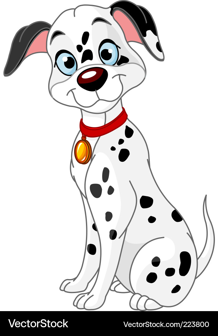 Adorable Dalmatian Pup Royalty Free Vector Image