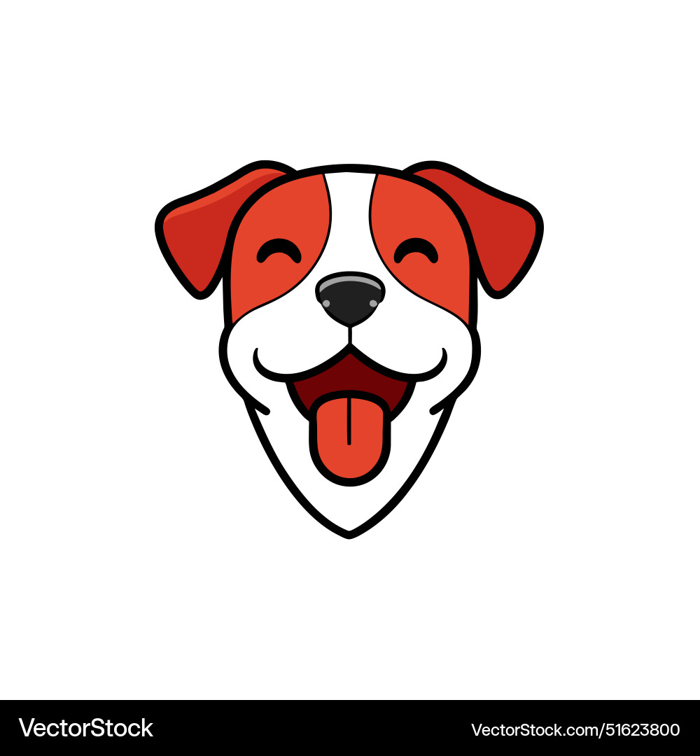 Boxer dog laughs icon Royalty Free Vector Image