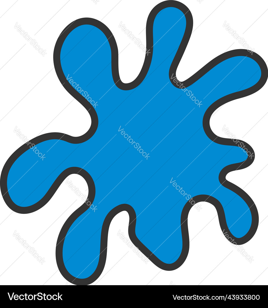 Paint blot icon Royalty Free Vector Image - VectorStock