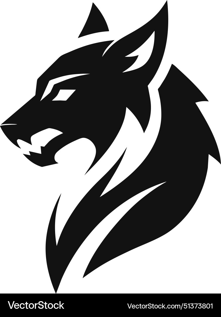 Fierce hyena logo Royalty Free Vector Image - VectorStock