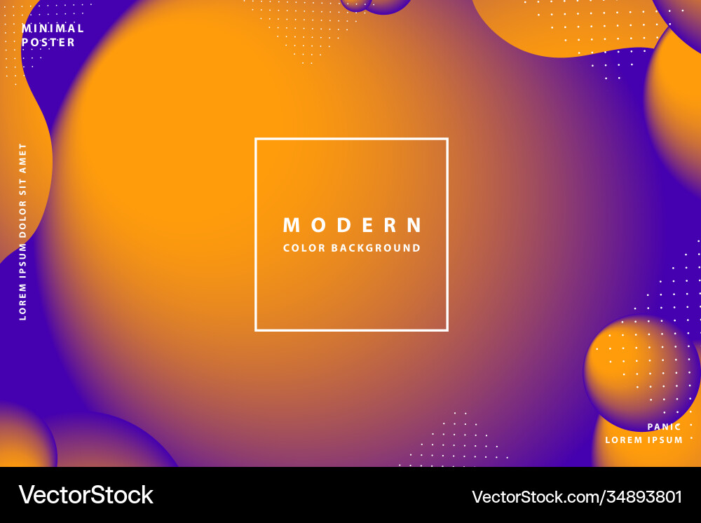 Gradient background modern with colorful style Vector Image