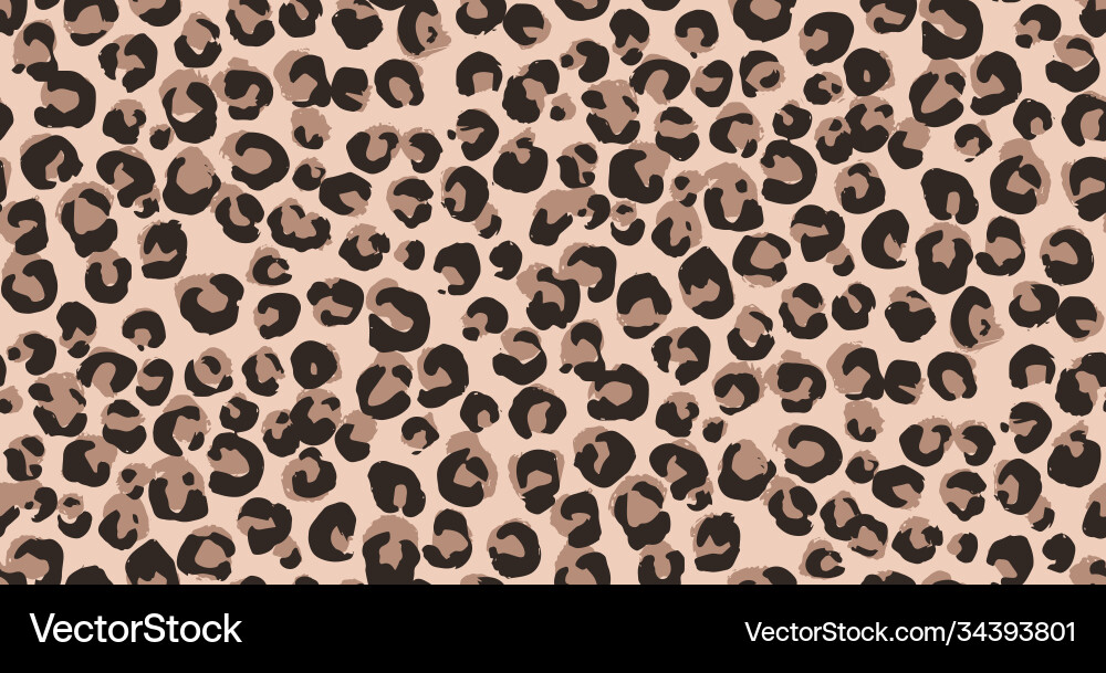 Leopard Cheetah Seamless Pattern Royalty Free Vector Image