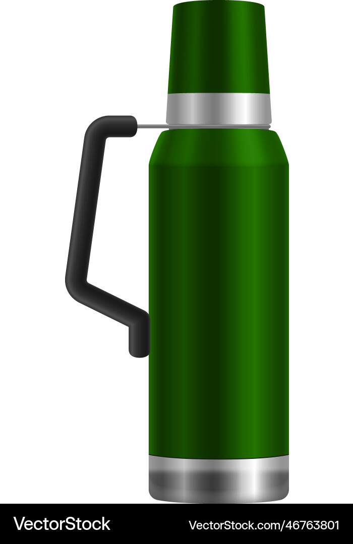 Thermos realistic Royalty Free Vector Image - VectorStock