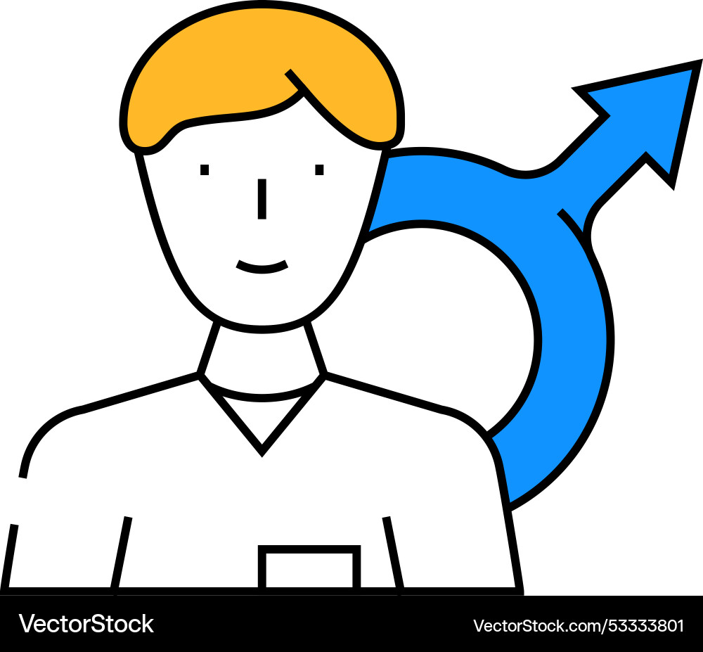 Urologist doctor icon color Royalty Free Vector Image