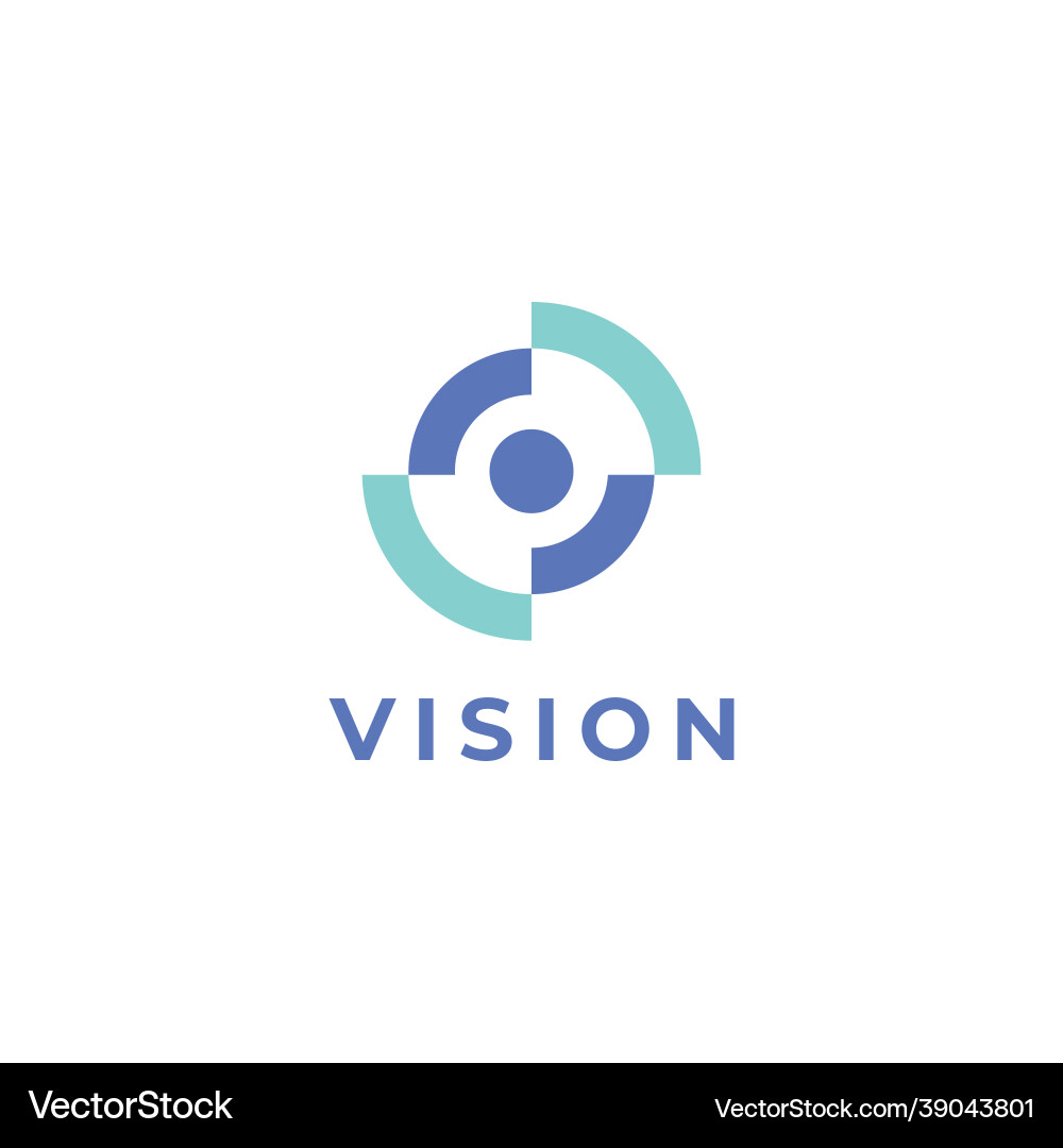 Vision logo design Royalty Free Vector Image - VectorStock