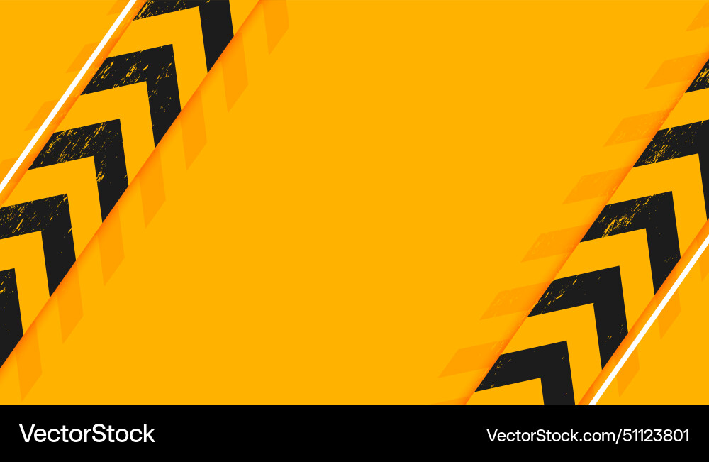 Warning alert yellow background with industrial Vector Image