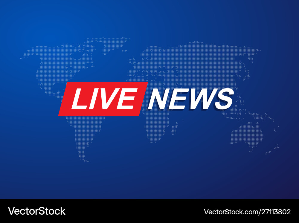 Breaking news title template Royalty Free Vector Image