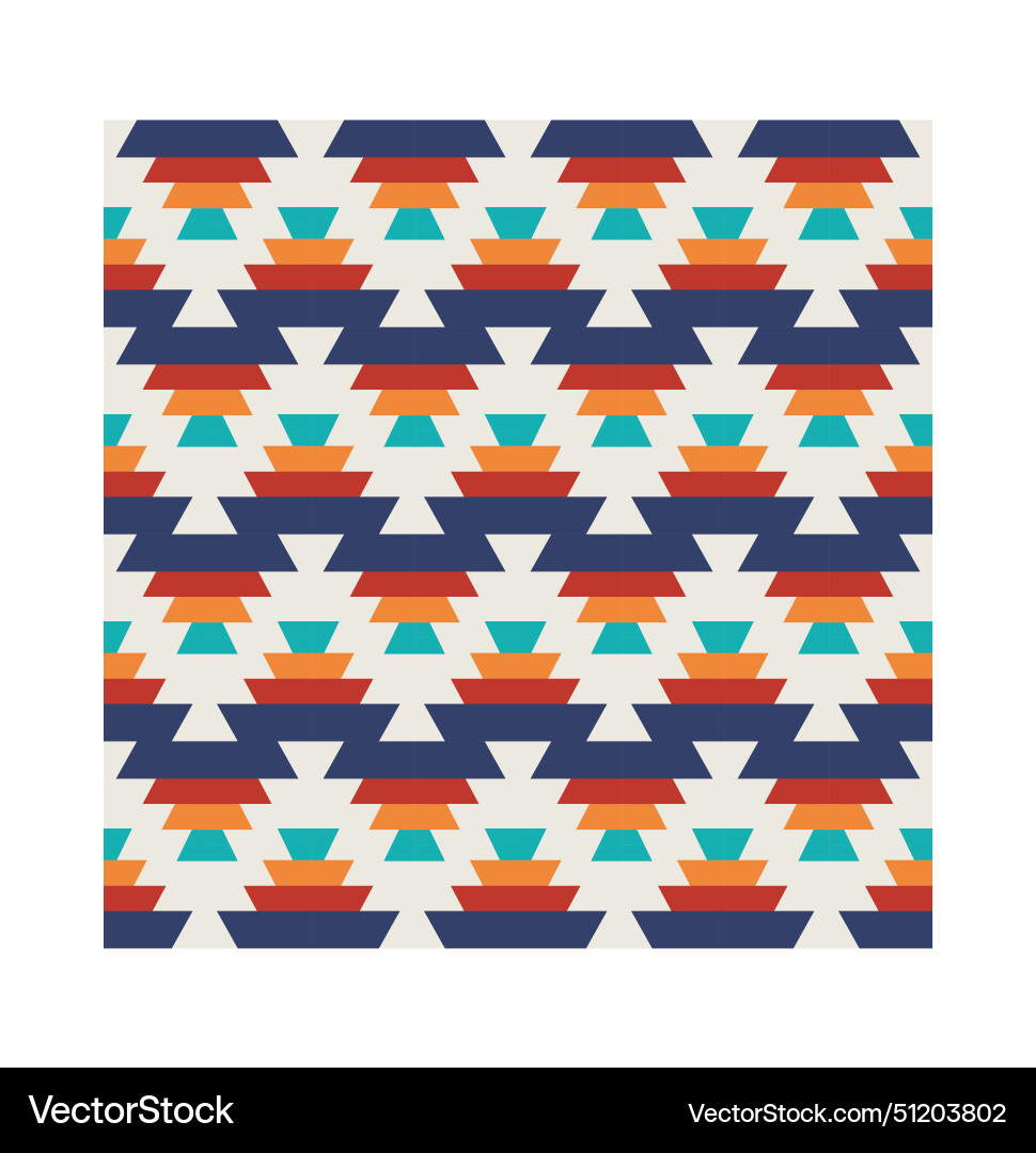 Colorful aztec geometric pattern Royalty Free Vector Image