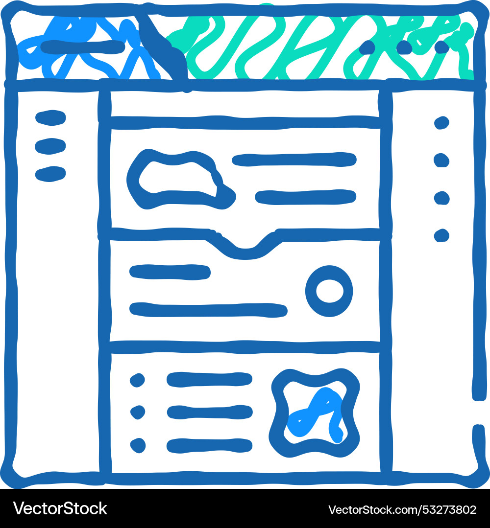 Lending financial technology icon doodle Vector Image