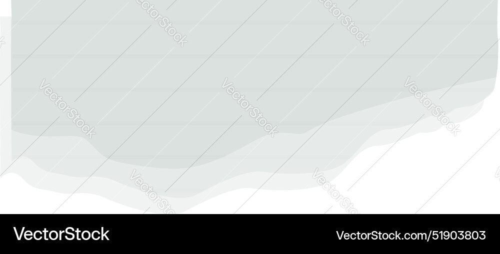 White torn paper scrap with shadow is creating Vector Image