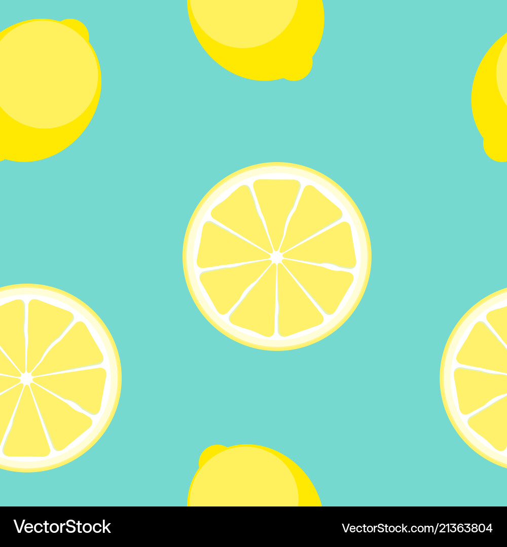 Abstract lemon seamless pattern background Vector Image