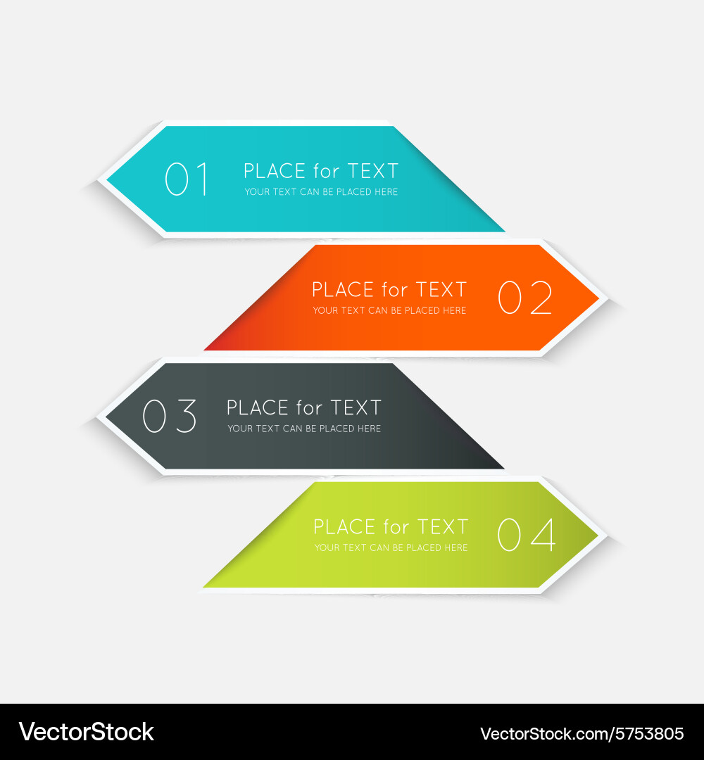 Colorful text box trendy colors Royalty Free Vector Image