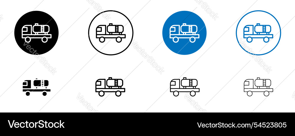 Fuel truck icon Royalty Free Vector Image - VectorStock