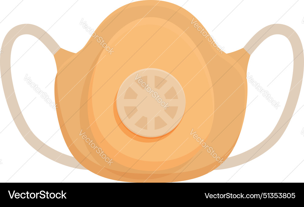 Protective n95 respirator mask Royalty Free Vector Image