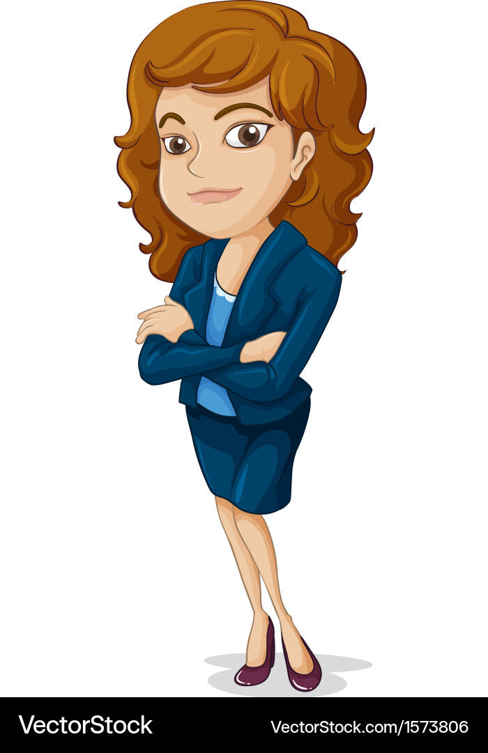 A business icon wearing formal attire Royalty Free Vector
