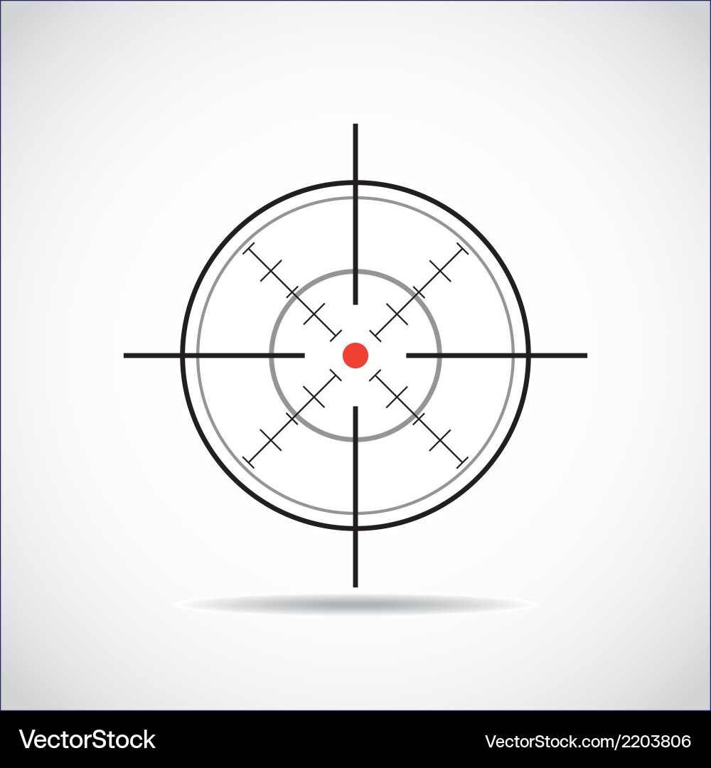 Crosshair Royalty Free Vector Image - VectorStock