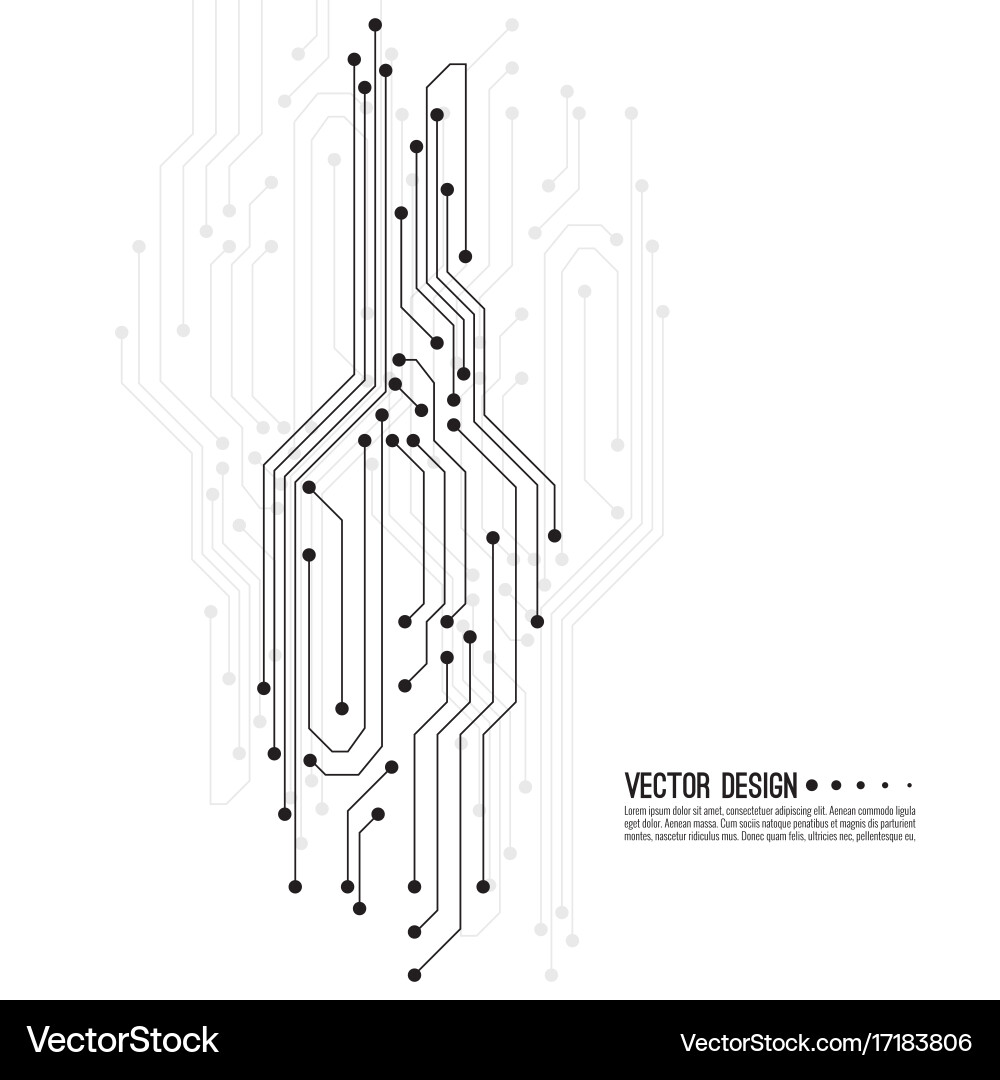 Electronic motherboard Royalty Free Vector Image