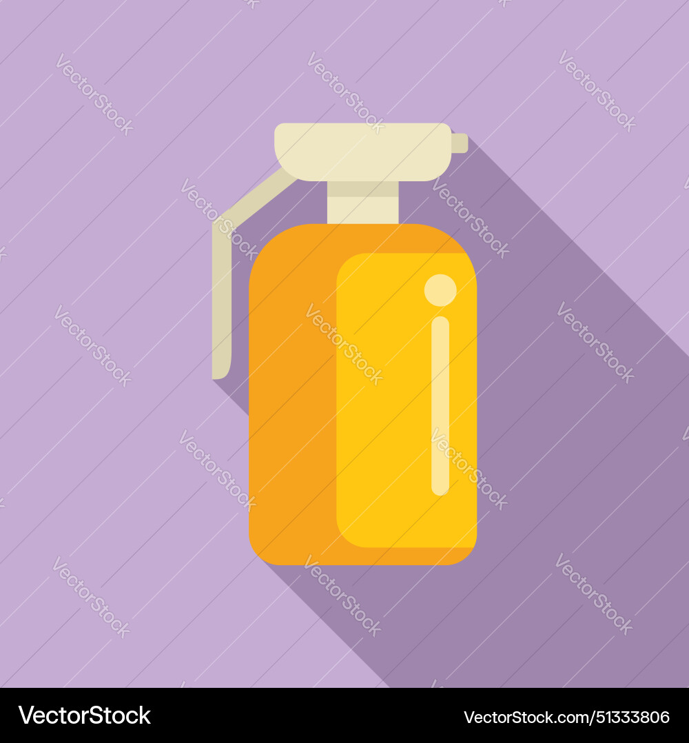 Flat design icon of a yellow fire extinguisher Vector Image