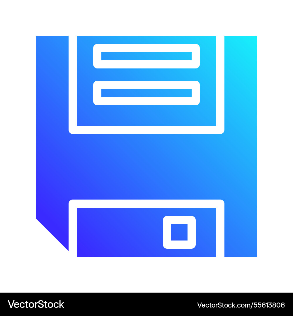 Floppy disk icon old technology Royalty Free Vector Image