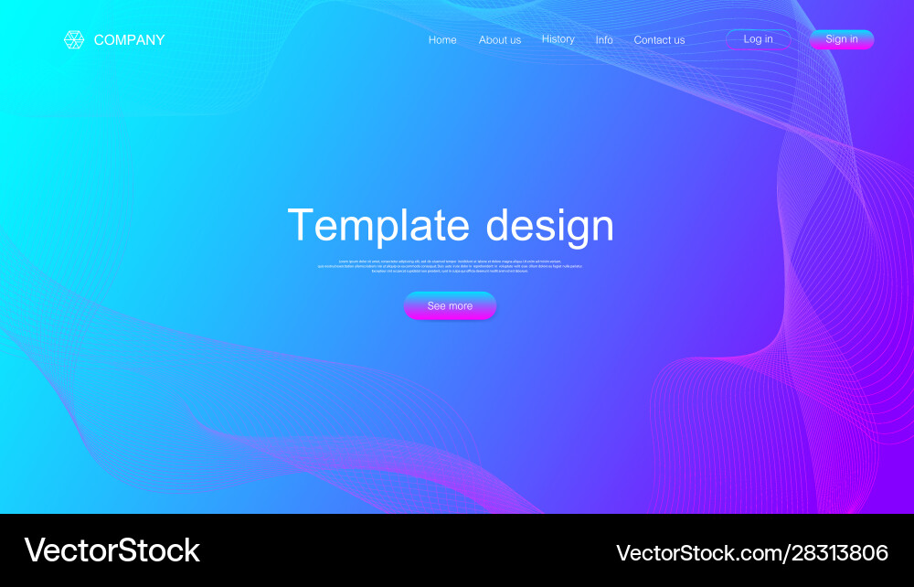 Website template design abstract scientific Vector Image