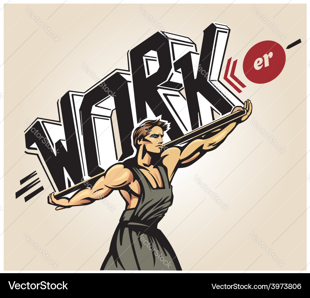Worker cartoon Royalty Free Vector Image - VectorStock