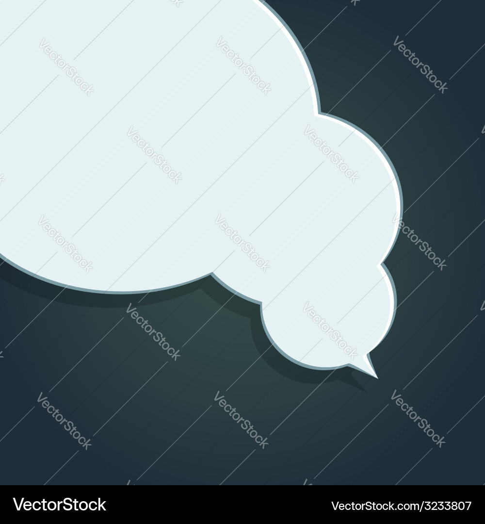 Blank empty white speech bubbles Royalty Free Vector Image