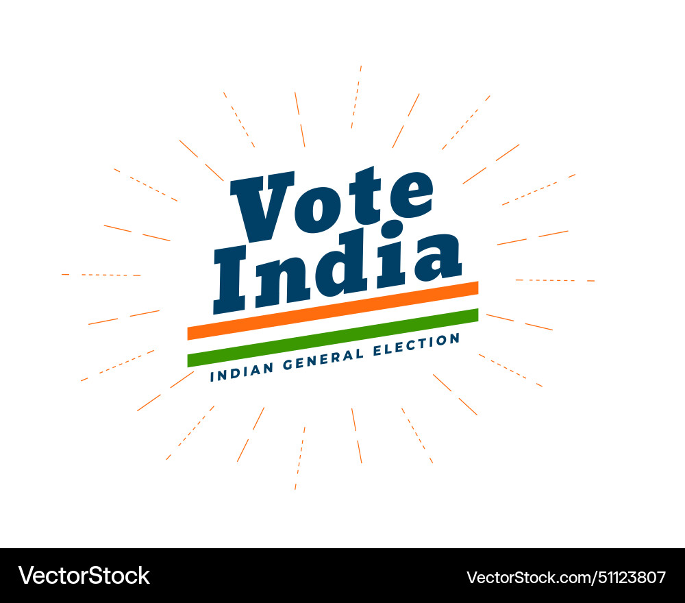 Vote for india loksabha election background for Vector Image