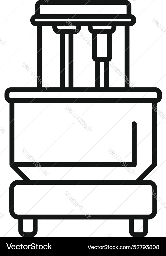 Professional kitchen mixer standing on the floor Vector Image