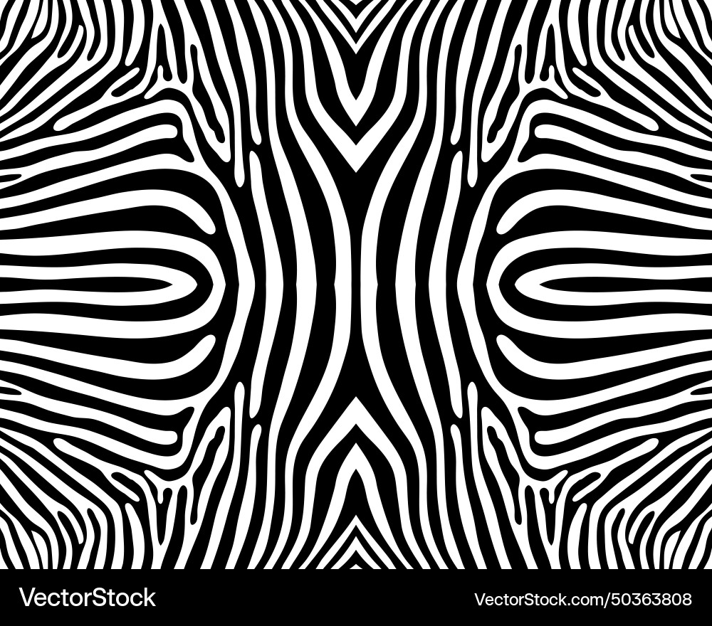 Seamless pattern of zebra skin Royalty Free Vector Image