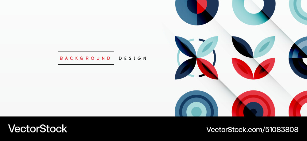 Vibrant logo design with colorful circles Vector Image
