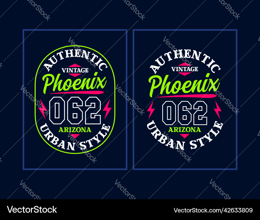 Phoenix motivation label design for t-shirt Vector Image