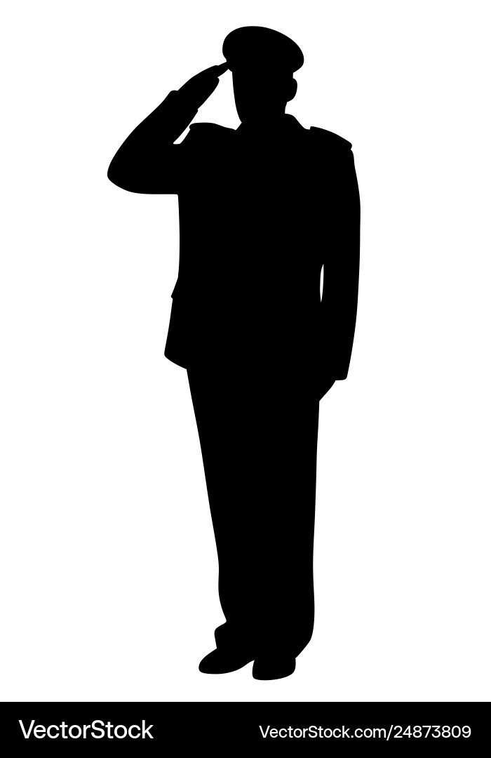 Saluting Royalty Free Vector Image - VectorStock