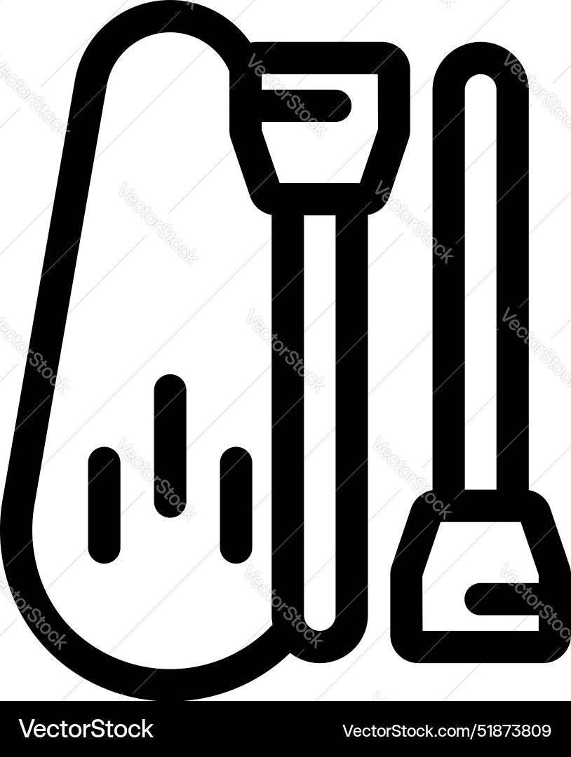 Vacuum cleaner cleaning dust icon representing Vector Image