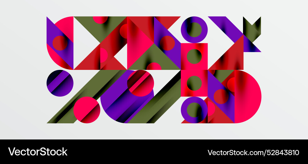 Geometric neo patterns abstract background Vector Image