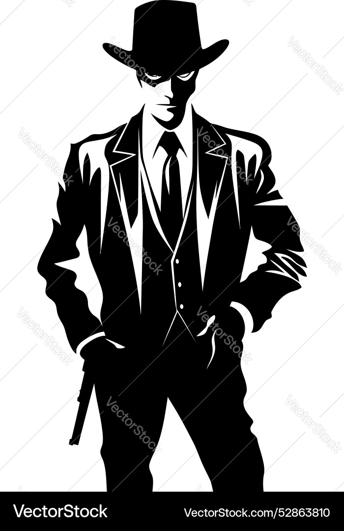 Horrifying homicide murderer icon eerie Royalty Free Vector