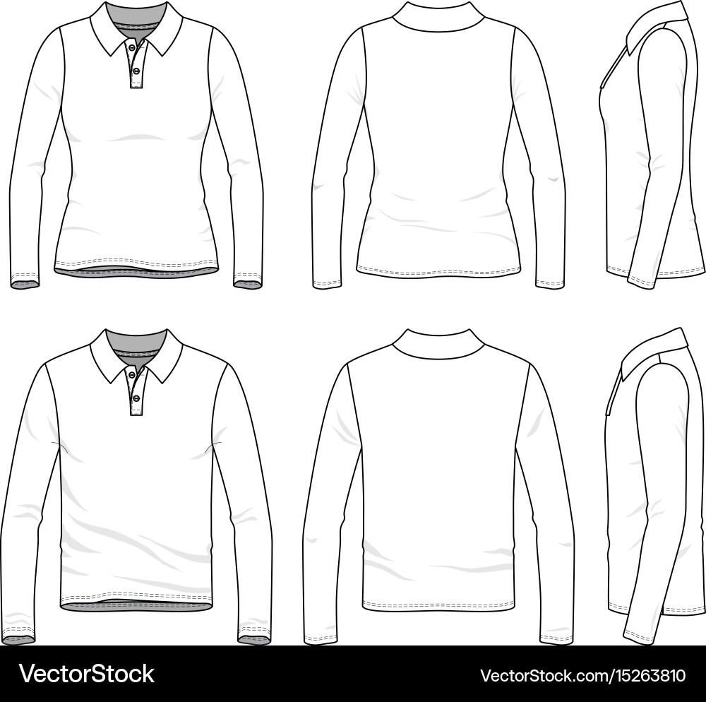 Set of polo shirts Royalty Free Vector Image - VectorStock